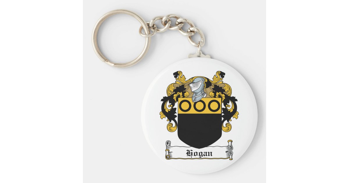 Hogan Family Crest Keychain | Zazzle