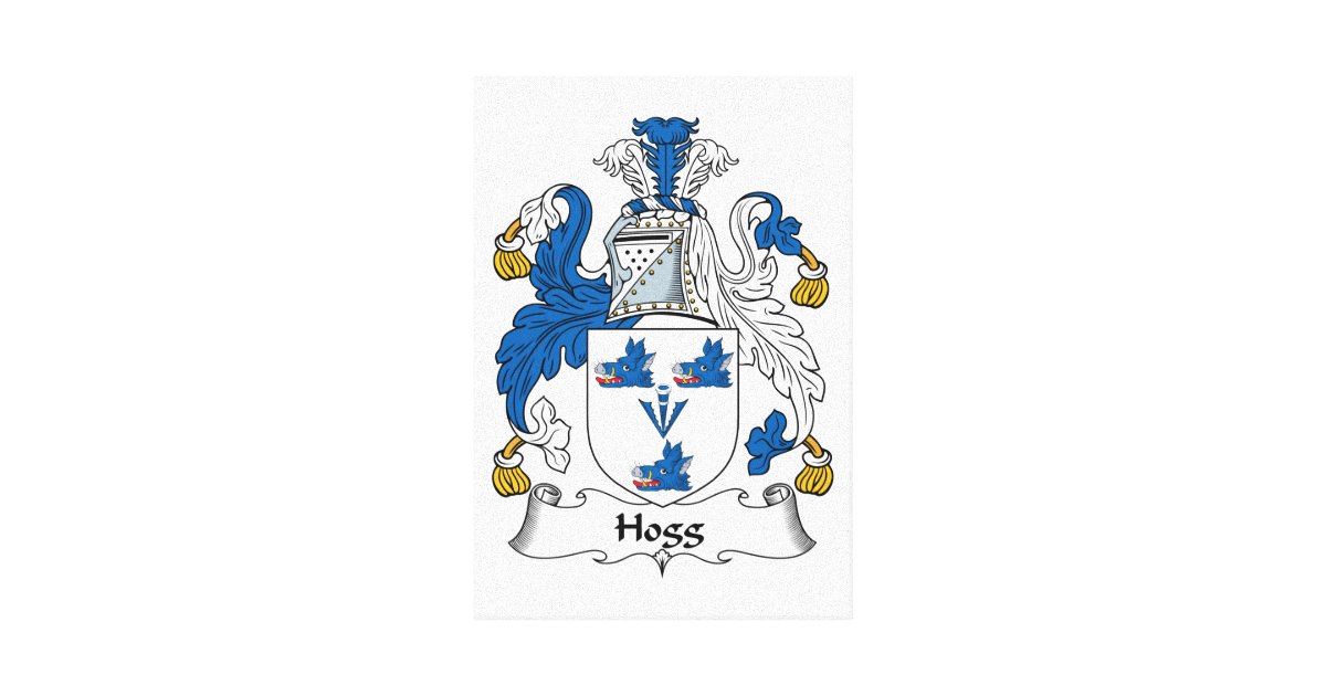 Hogg Family Crest Canvas Print | Zazzle