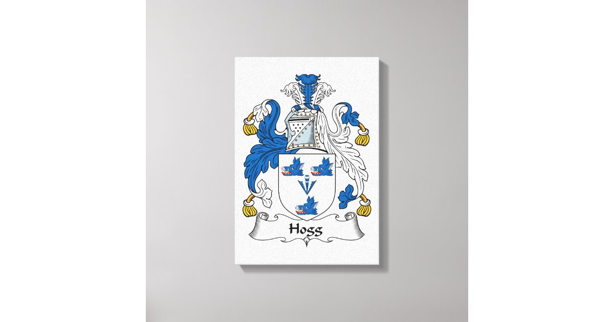 Hogg Family Crest Canvas Print | Zazzle