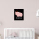 Hogs And Kisses Funny Hog Pig Pun Dark BG Poster | Zazzle
