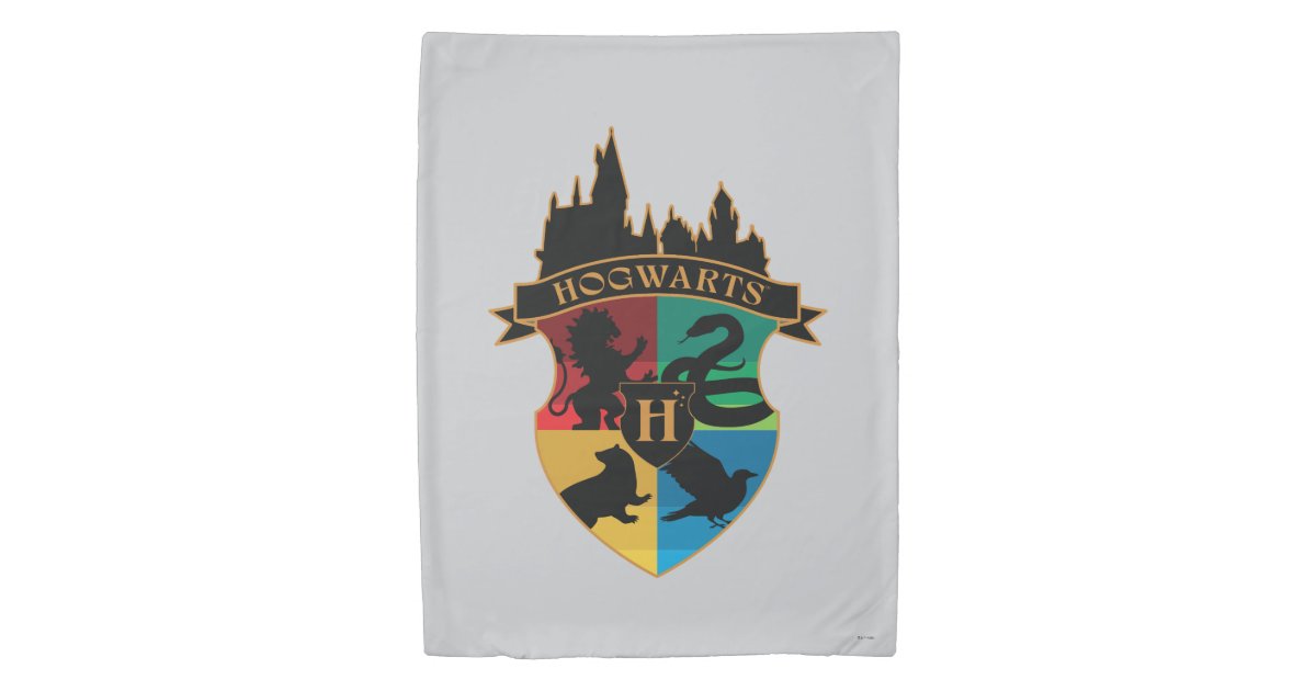 HOGWARTS™ Castle Crest House Pride Badge Duvet Cover | Zazzle
