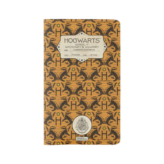 HOGWARTS™ School HUFFLEPUFF™ Class Large Moleskine Notebook | Zazzle