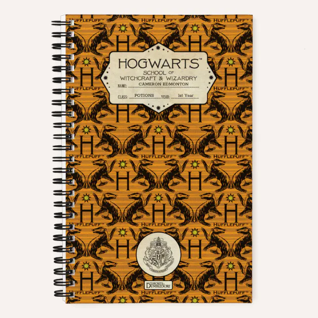 HOGWARTS™ School HUFFLEPUFF™ Class Notebook | Zazzle