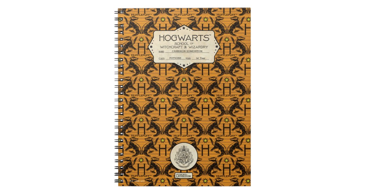 HOGWARTS™ School HUFFLEPUFF™ Class Notebook | Zazzle