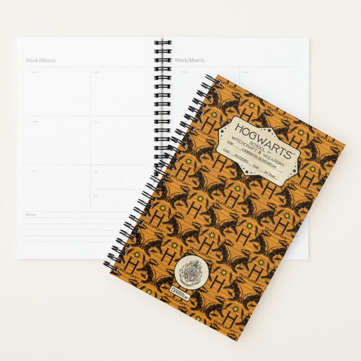 HOGWARTS™ School HUFFLEPUFF™ Class Planner | Zazzle.com