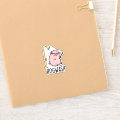 Hogwash Funny Pig Pun Sticker | Zazzle