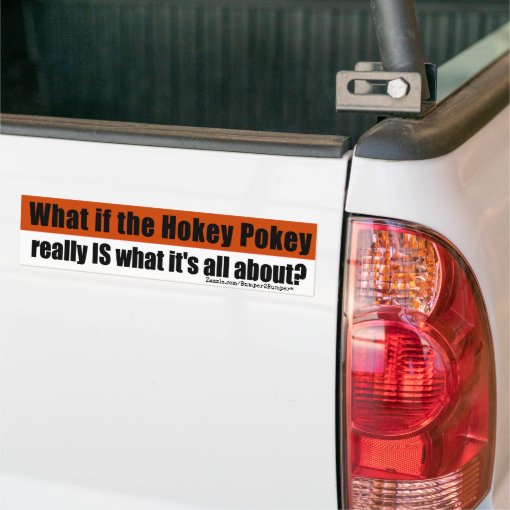 Hokey Pokey Bumper Sticker | Zazzle