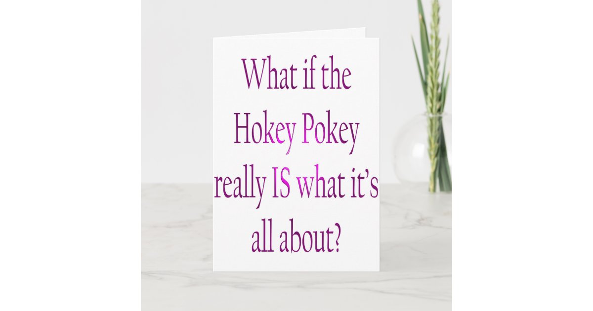 hokey pokey christmas card | Zazzle