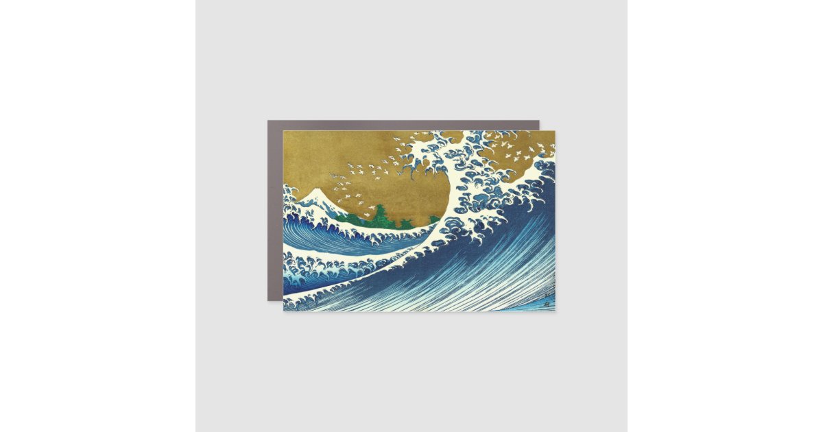 Hokusai Big Wave Japan Japanese Art Car Magnet | Zazzle