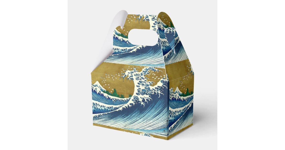 Hokusai Big Wave Japan Japanese Art Favor Boxes | Zazzle