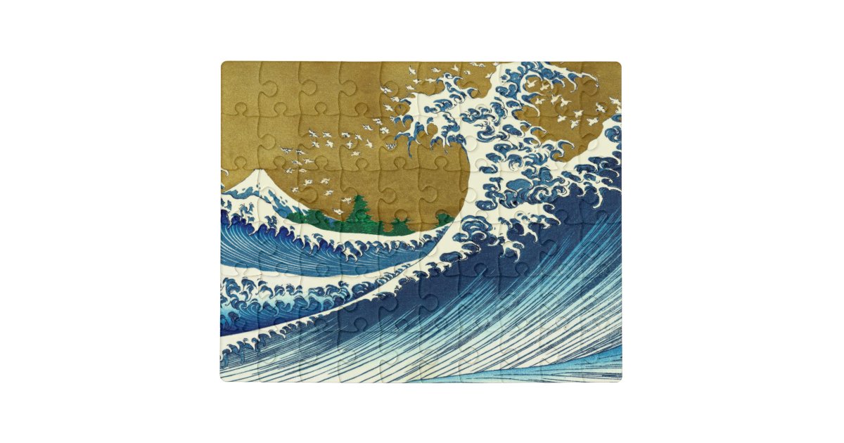 Hokusai Big Wave Japan Japanese Art Jigsaw Puzzle | Zazzle