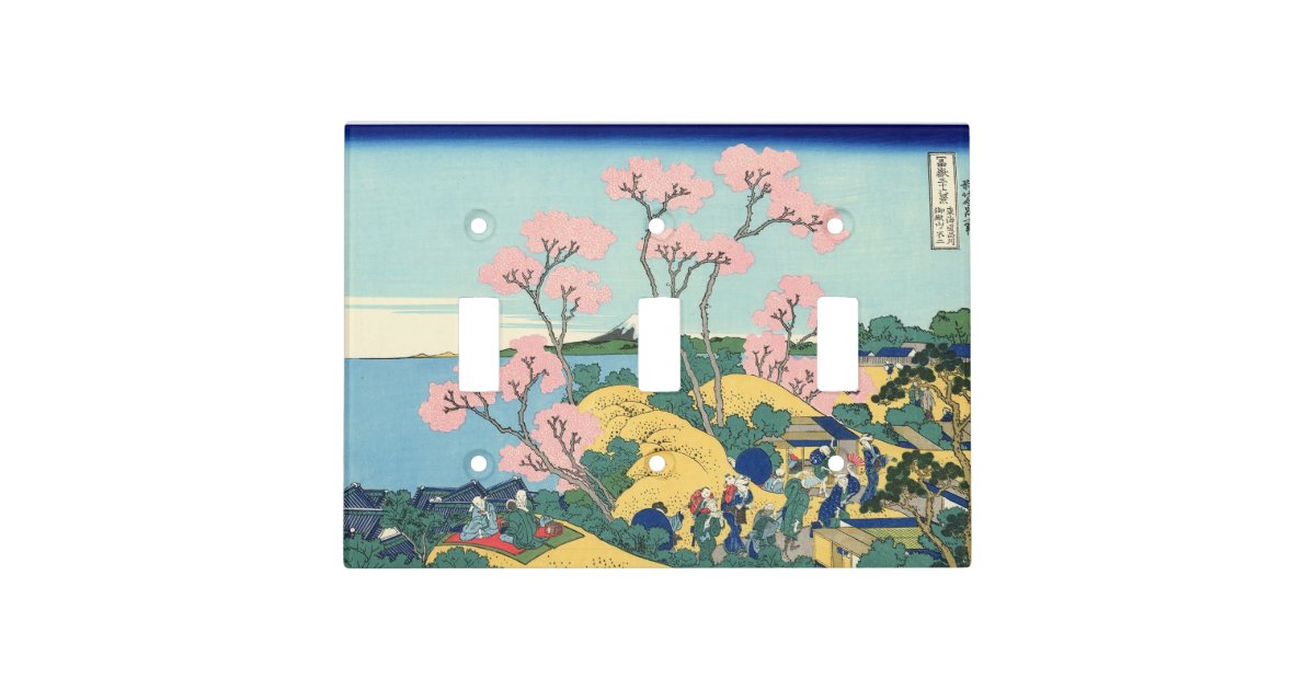 Hokusai Fuji from Gotenyama on the Tōkaidō Light Switch Cover | Zazzle