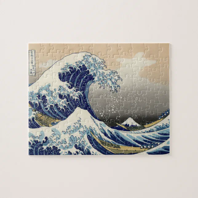 Hokusai Great Wave off Kanagawa Katsushika Tsunami Jigsaw Puzzle | Zazzle