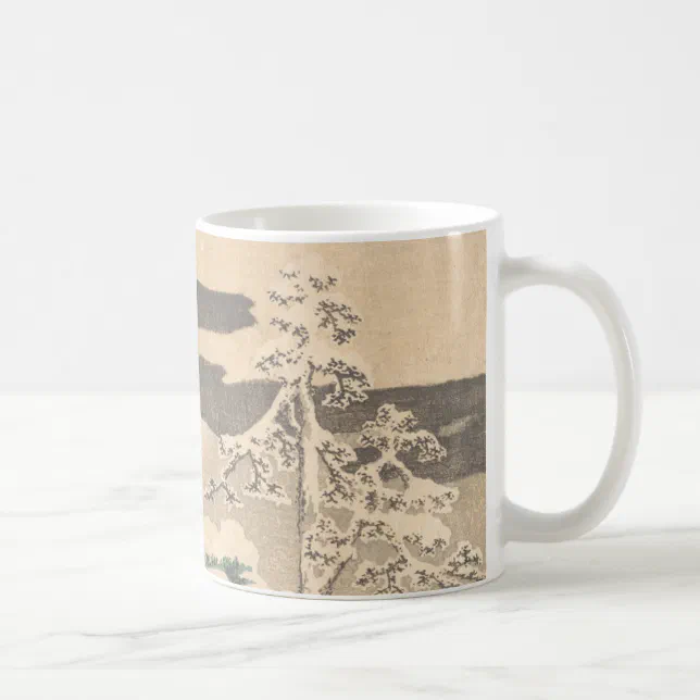 Hokusai Seaside Village in Winter Detail Coffee Mug | Zazzle