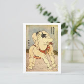 Hokusai Sumo Wrestlers Postcard | Zazzle