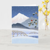 Hokusai - Winter Trees Card | Zazzle