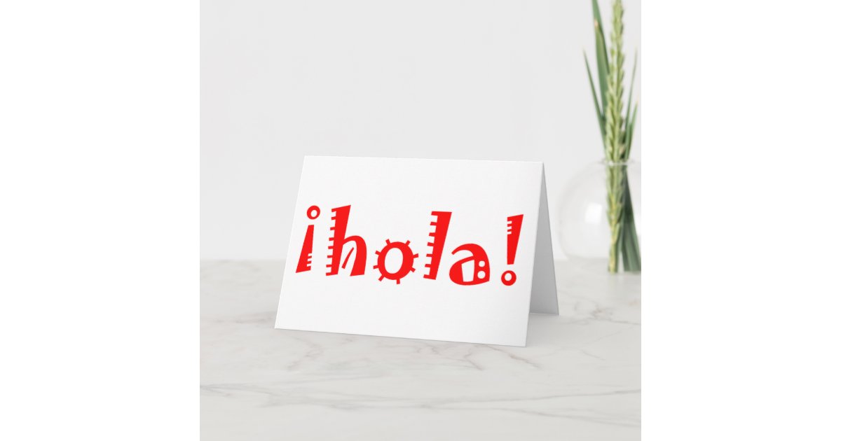 Hola Card | Zazzle