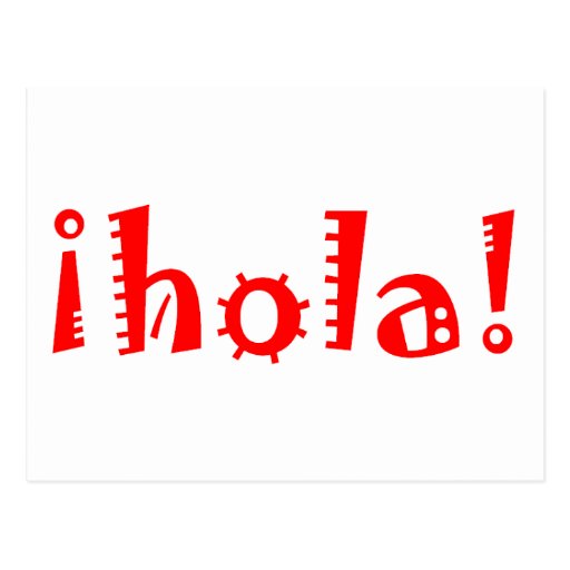 Hola Postcard | Zazzle