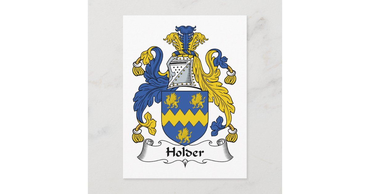 Holder Family Crest Postcard | Zazzle