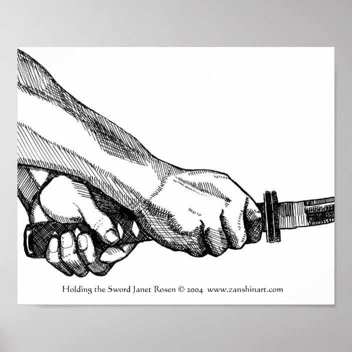 Holding the Sword Poster | Zazzle.com