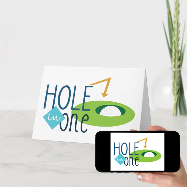 Hole in One Card | Zazzle