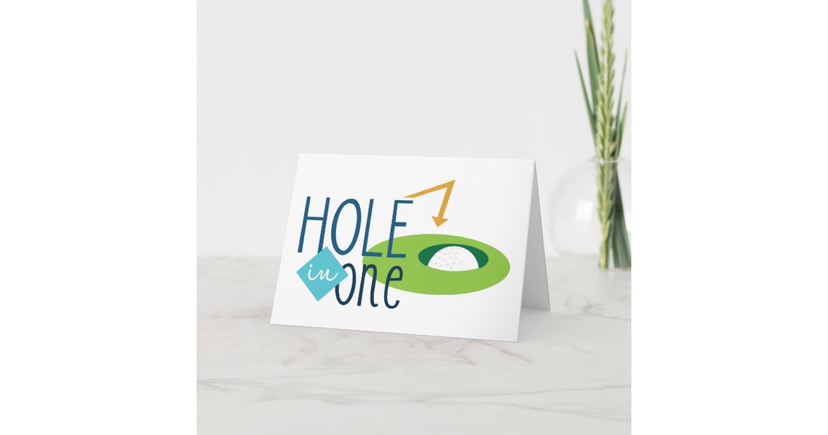 Hole in One Card | Zazzle