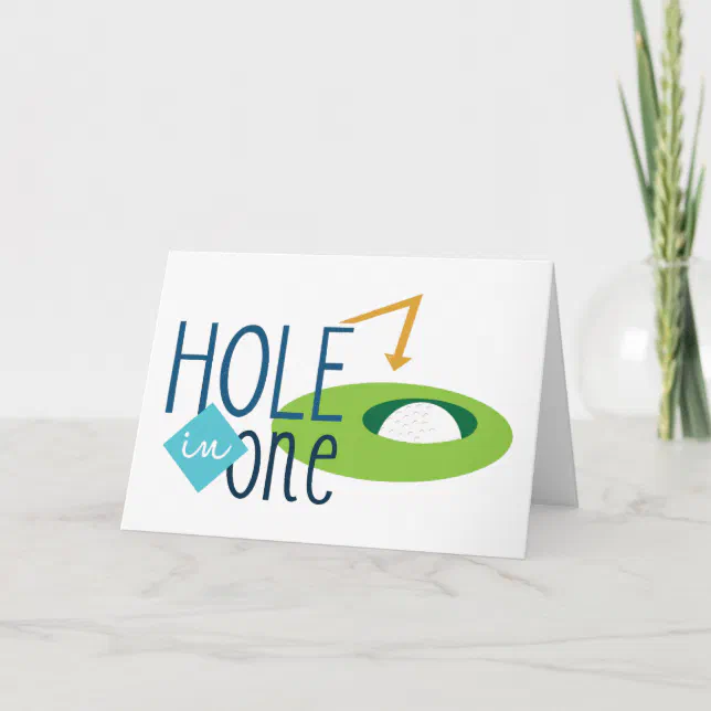 Hole in One Card | Zazzle