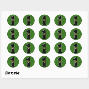 Hole In One! Classic Round Sticker | Zazzle