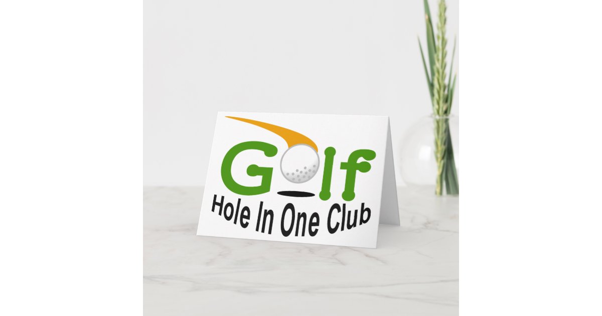 Hole in One Club Card | Zazzle