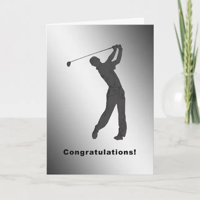 Hole-in-one Congratulations Card for Golfer | Zazzle