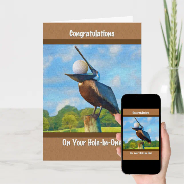 Hole-in-one Congratulations, Golf Card | Zazzle