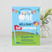 Hole In One Golf Partee 1st Birthday Party Invitation | Zazzle