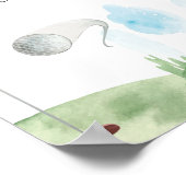 Hole In One Golf Theme 1st Birthday Milestone Sign | Zazzle