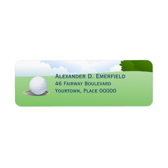 Golf Return Address Label | Zazzle.com