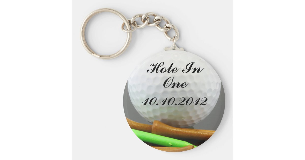 Hole In One Keychain | Zazzle.com