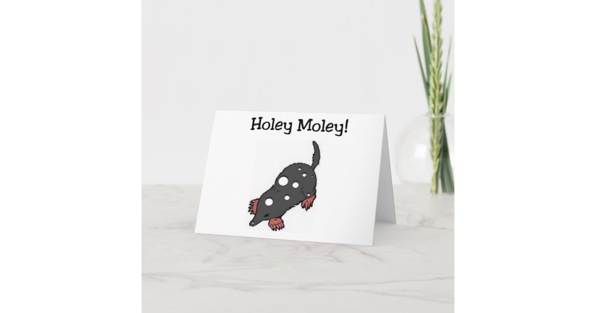 Holey Moley Birthday Card | Zazzle