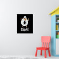 Holey Sheep Funny Animal Pun Dark BG Poster | Zazzle