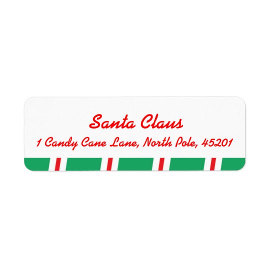 Holiday Address Label from Santa Claus | Zazzle.com