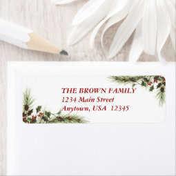 HOLIDAY ADDRESS LABELS | Zazzle