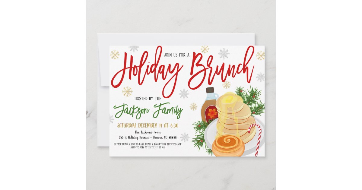 Holiday Brunch Invitation | Zazzle