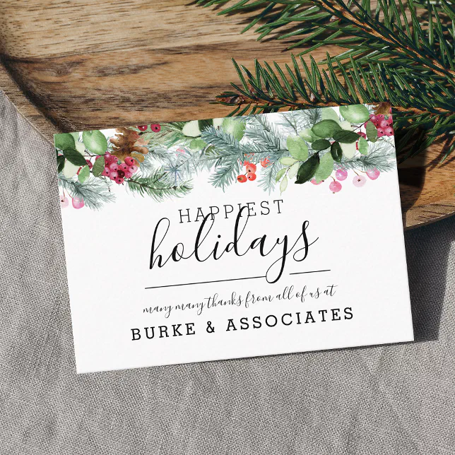 Holiday Business Personalized Business Card | Zazzle