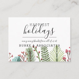 Holiday Business Personalized Business Card | Zazzle