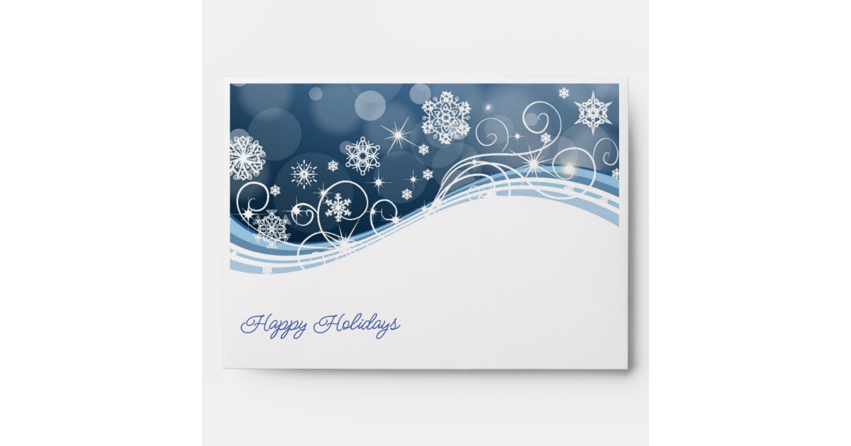 Holiday Card Envelope | Zazzle