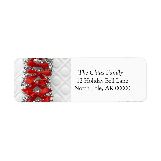 Holiday Card Envelope Return Address Label Sticker | Zazzle