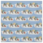 Cavalier King Charles Spaniel ruby christmas Fabric | Zazzle