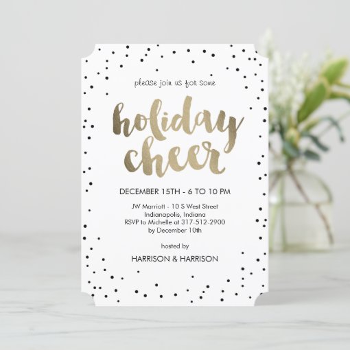 Holiday Cheer Business Holiday Party Invitation | Zazzle