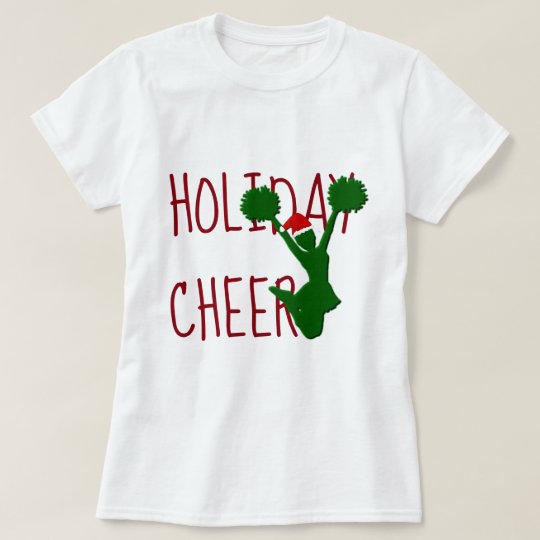 Holiday Cheer Cheerleader Christmas Spirit T-Shirt | Zazzle.com