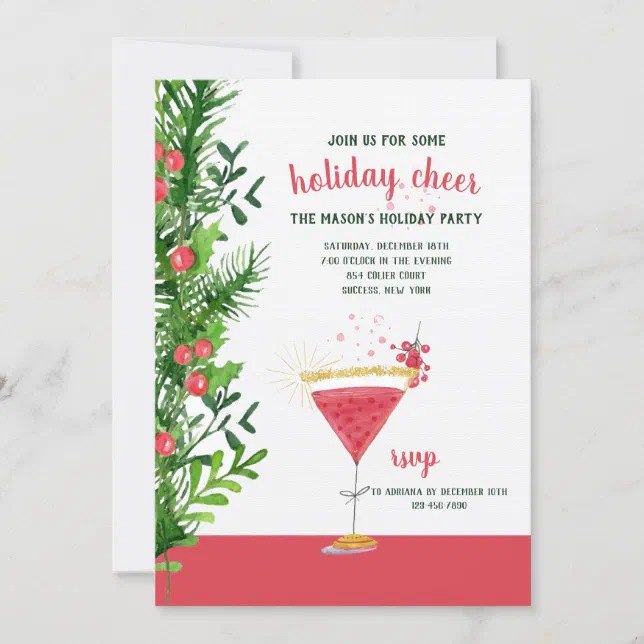 Holiday Cheer Invitation | Zazzle
