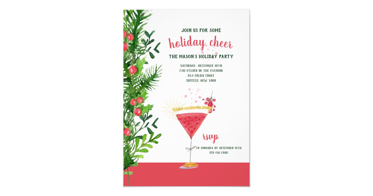 Holiday Cheer Invitation | Zazzle.com
