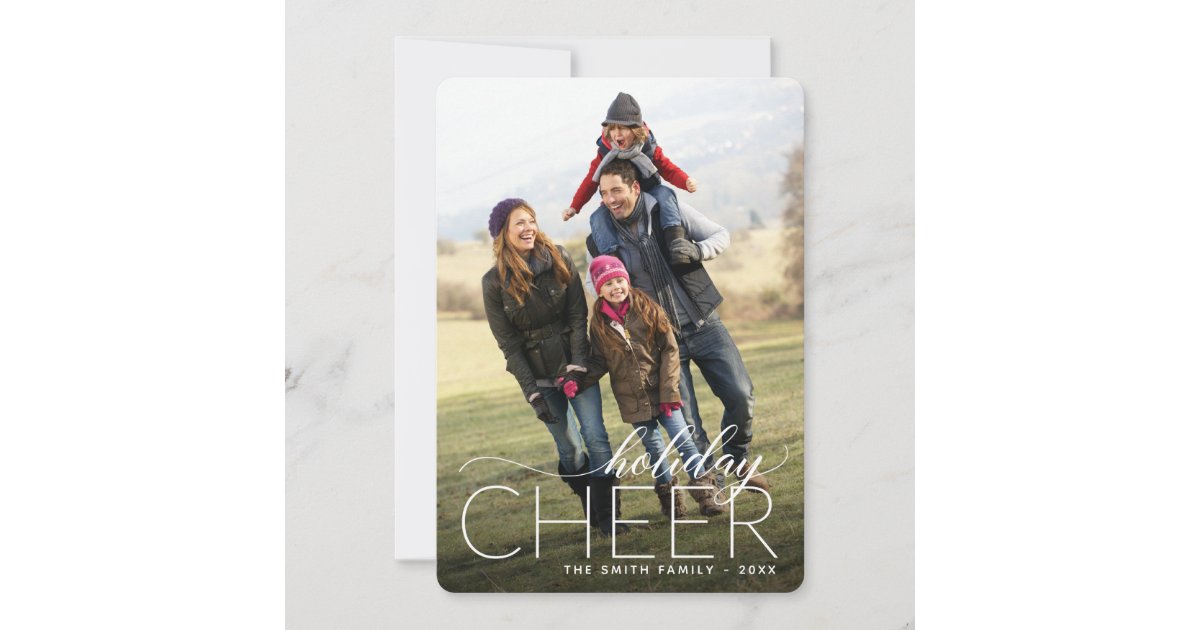 Holiday Cheer Photo Card | Zazzle